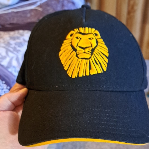 Disney | Accessories | Black Cap With Yellow Lion Embroidery Disney ...